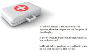 Bible Art Job 5-7 For he wounds but he binds up. He shatters but his ...